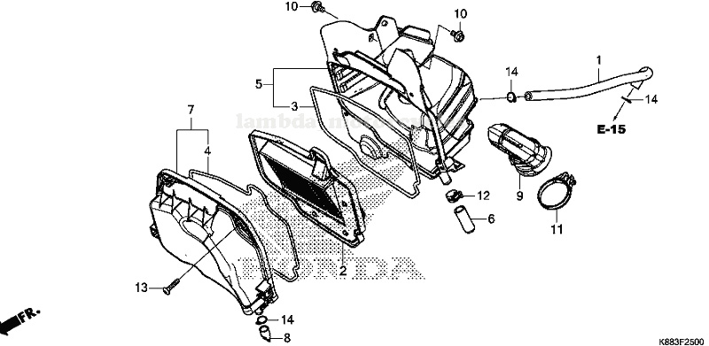 Shop by Parts Diagrams for C110X J 2018 - Lambda Motorcycles Postie Parts