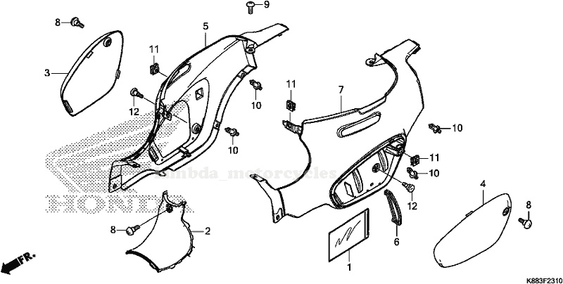Body Side Cover Plastics – LAMBDA MOTORCYCLES