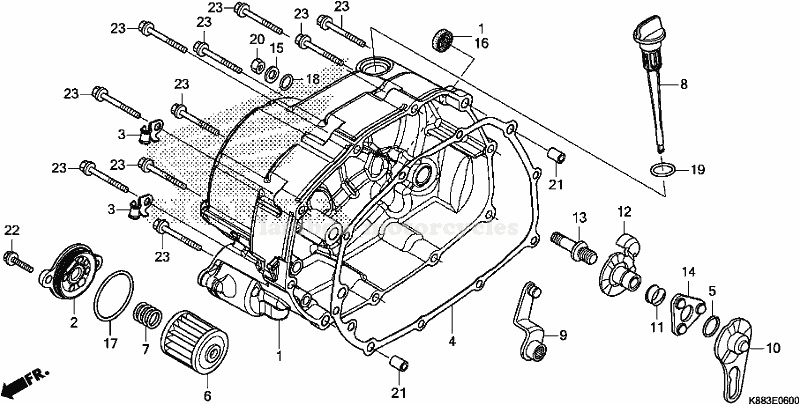 Right Crankcase Cover – LAMBDA MOTORCYCLES