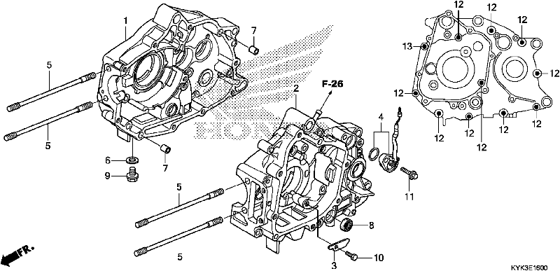 Crankcase – CRF110F 2013 – 2023 – LAMBDA MOTORCYCLES