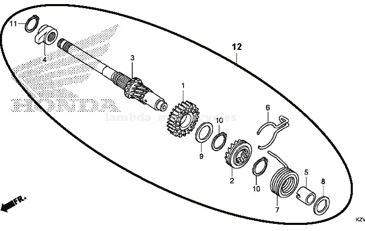 Kick Start Spindle – LAMBDA MOTORCYCLES